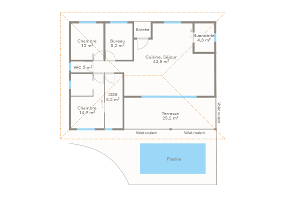 Bois concept - Villa F4 - plan-villa-tachoires | Bois Concept